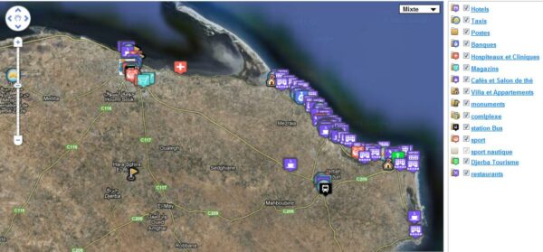 Carte de Djerba – Djerba Tourisme